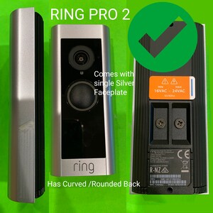 Ring Wired PRO Aka Ring PRO 2 Video Doorbell PREMIUM Mount for Vinyl ...