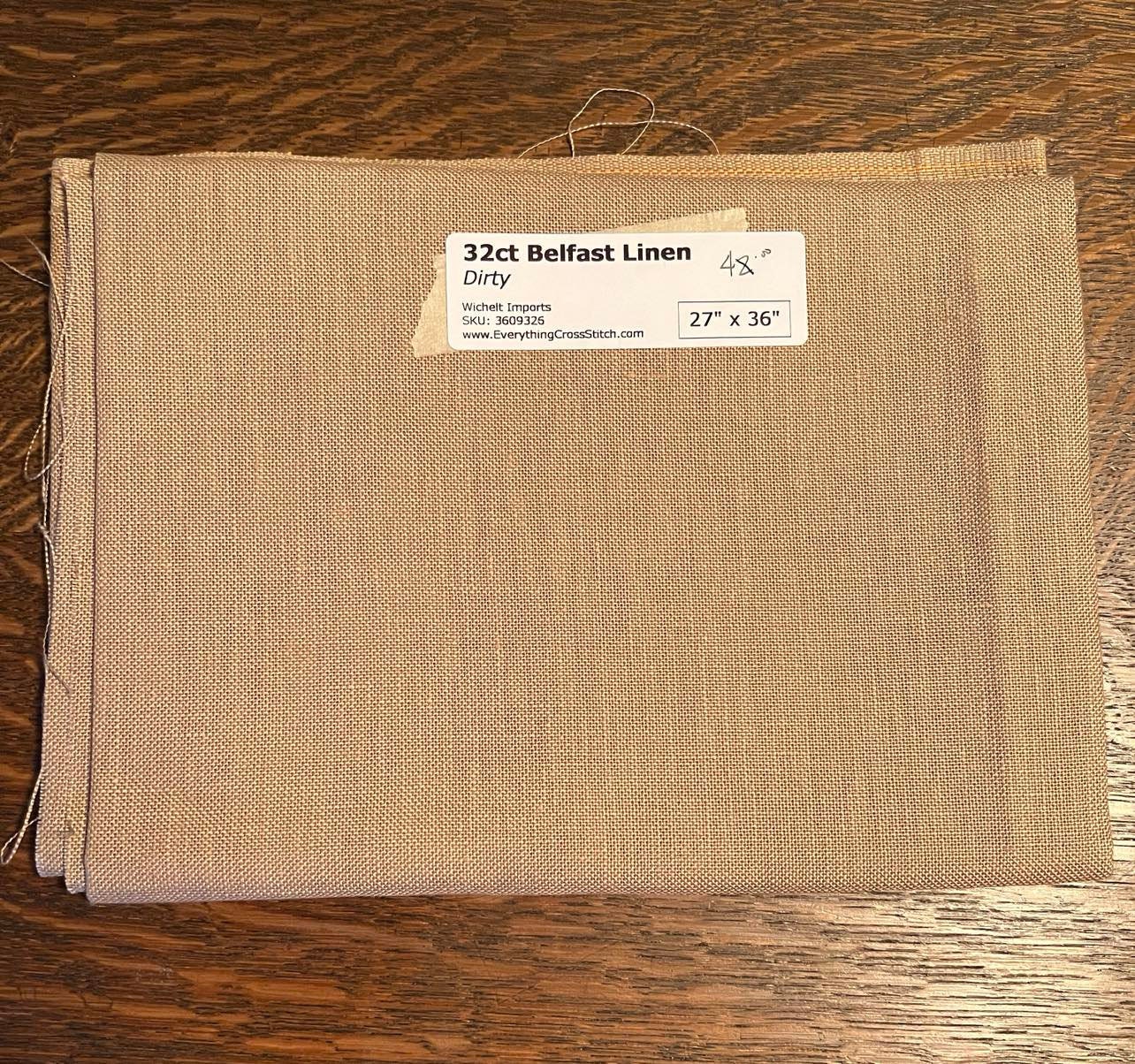 32 Count / Wichelt / Color:dirty / 27x36/ Belfast Linen/ 1/2 Yard - Etsy