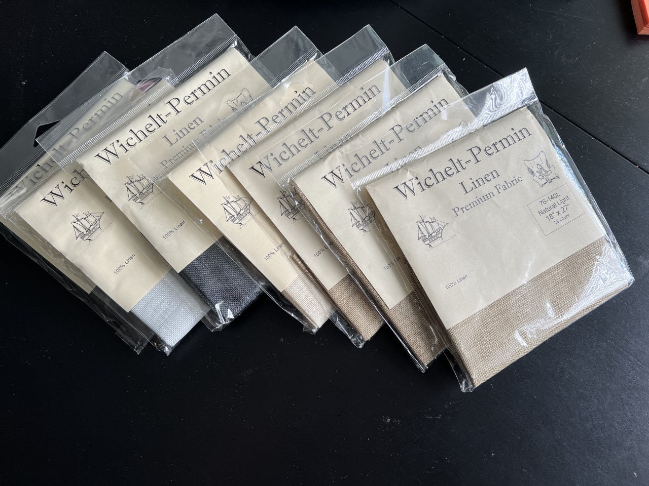 28 Count / Wichelt-permin Linen / 4 Colors Avail. / 18x27 / Brittney ...
