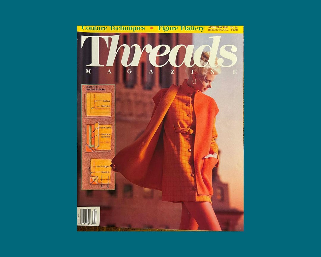 Threads Magazine April/may 1991 - Etsy