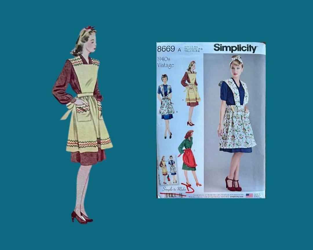 Simplicity Printed Pattern 8669 Sizes S-L Uncut/ff Reproduction Pattern ...