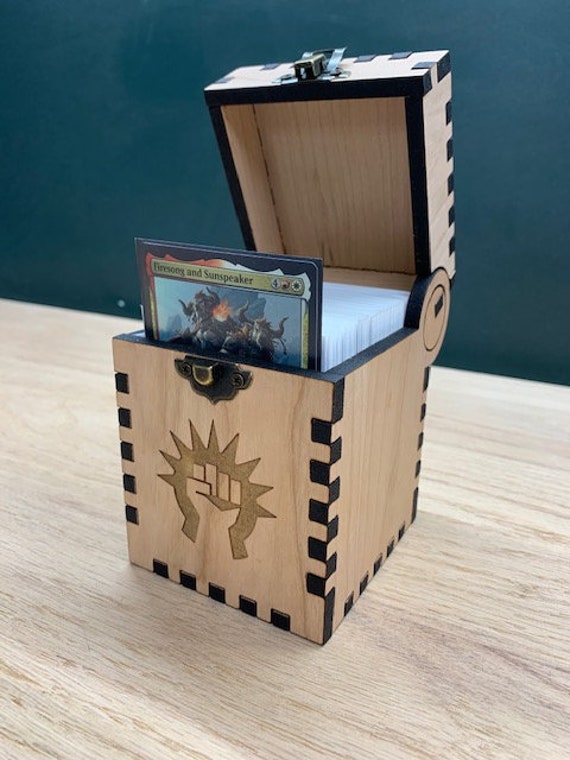 Custom Cherry Hardwood Commander Deck Box Boros Legion | Etsy