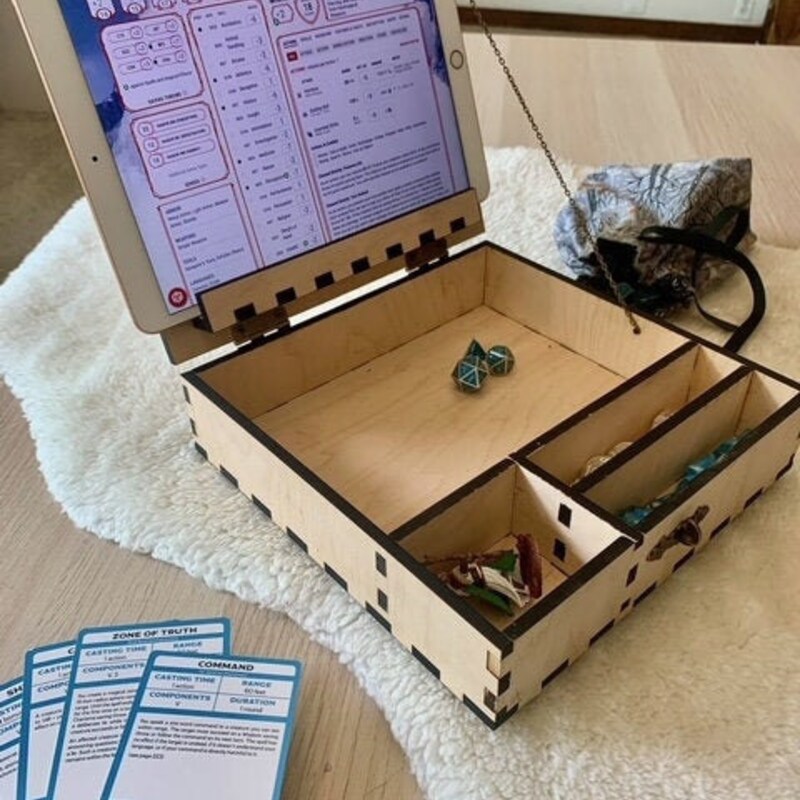 Wooden Dice Tray - Etsy