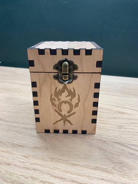 Custom Hardwood Commander Deck Box Gruul Clans Guild Symbol - Etsy UK