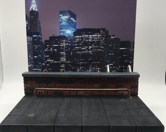 1:12 Scale Rooftop Detolf Diorama Action Figure Photography - Etsy