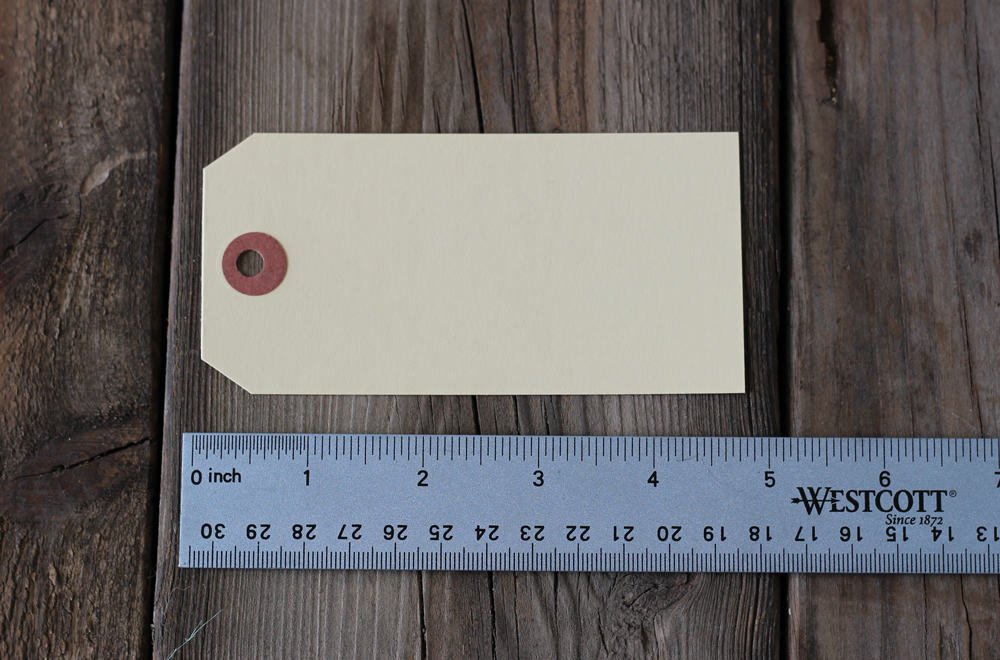 50 Large Manila Shipping Tags 4 3/4" X 2 3/8", Blank Paper Tags, #5 ...