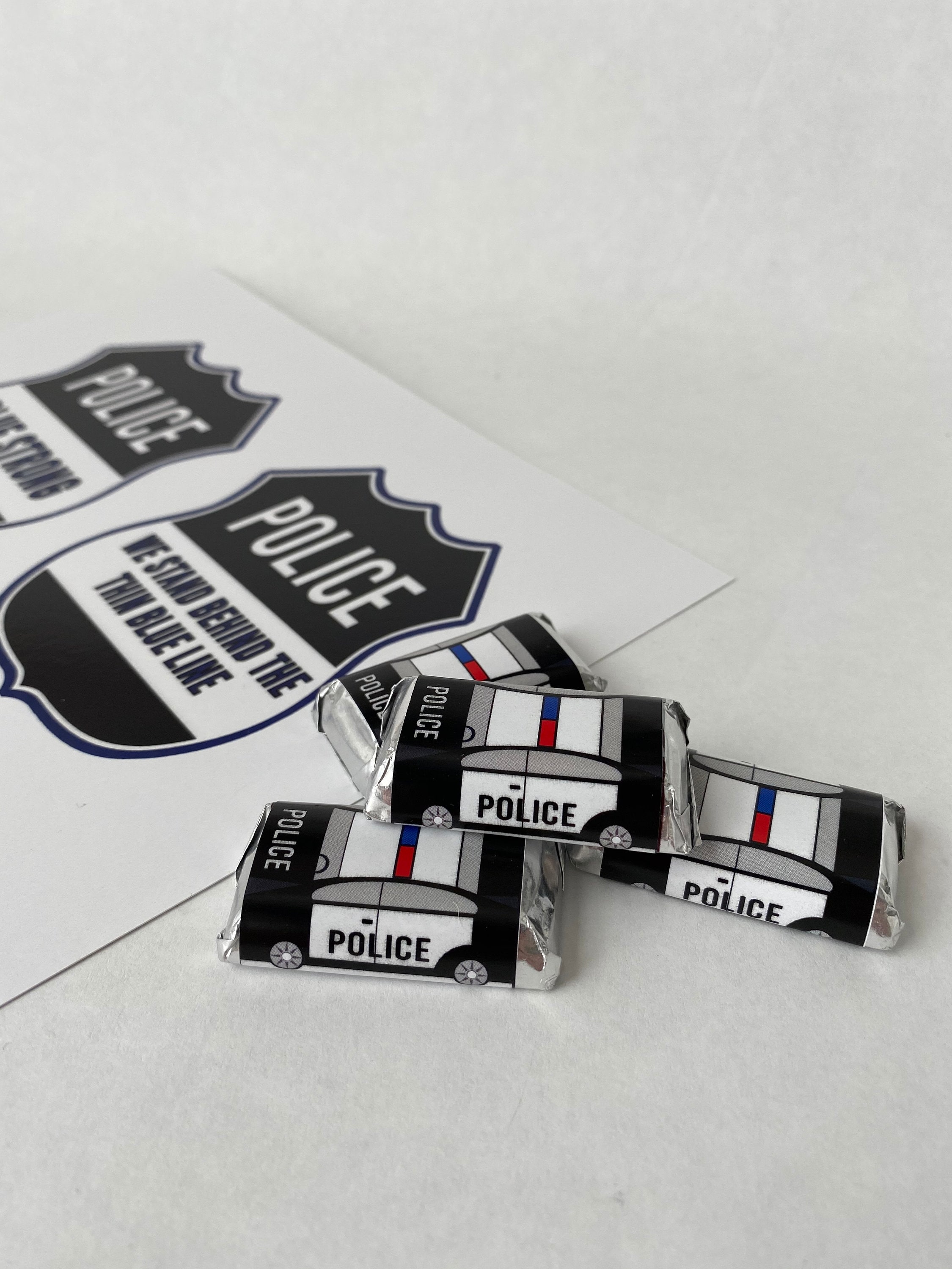 Police Car Candy Wrapper Instant Download Police Officer - Etsy