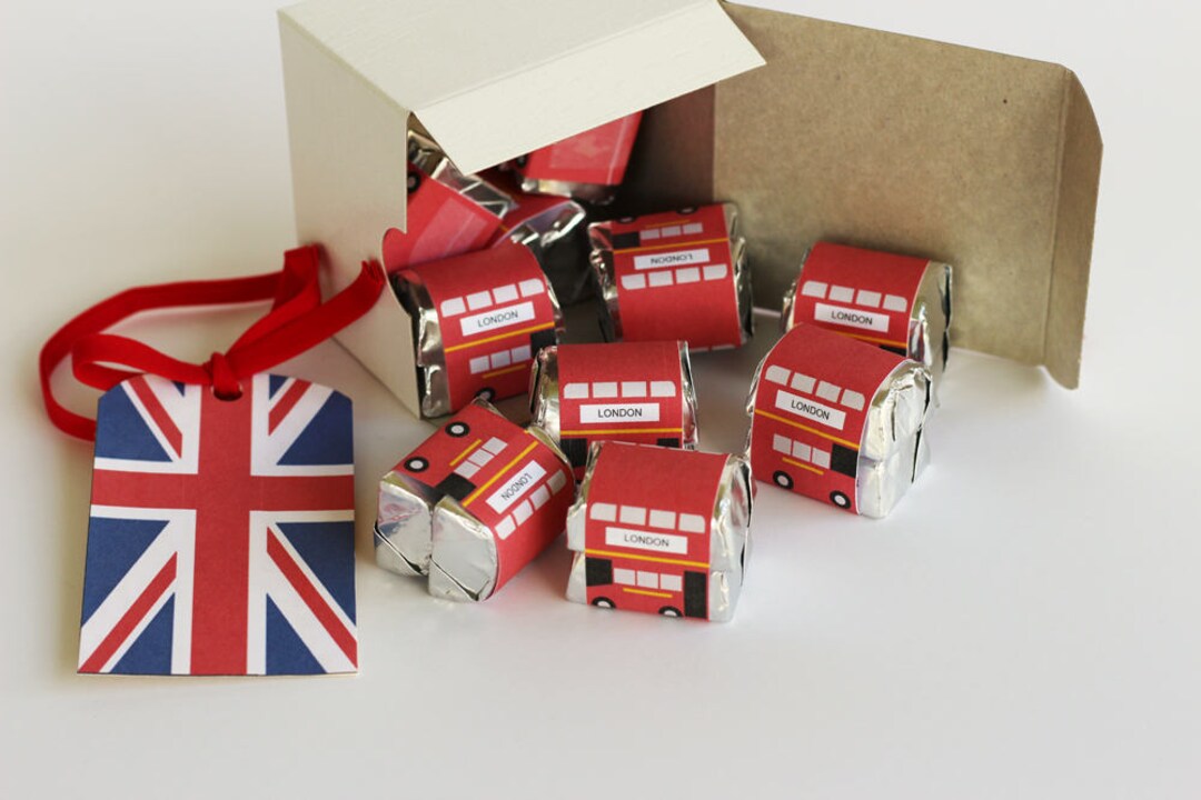 Double Decker Bus Candy Wrapper Instant Download, Bus Printable - Etsy
