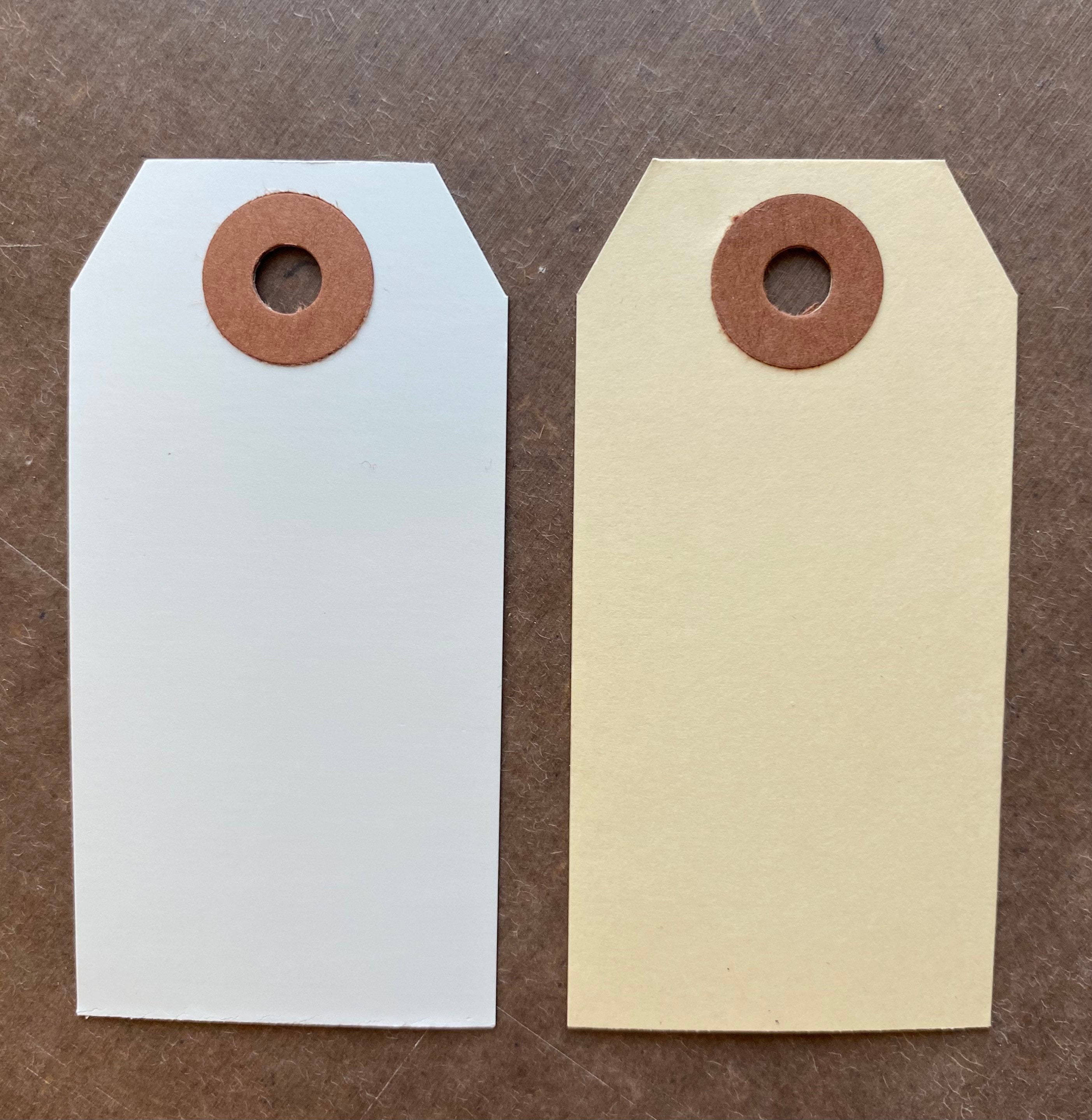 100 Small Hang Tag 3 1/4 X 1 5/8 Tag Blank Paper - Etsy