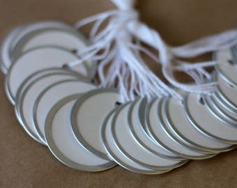 Round Metal Tags - Etsy