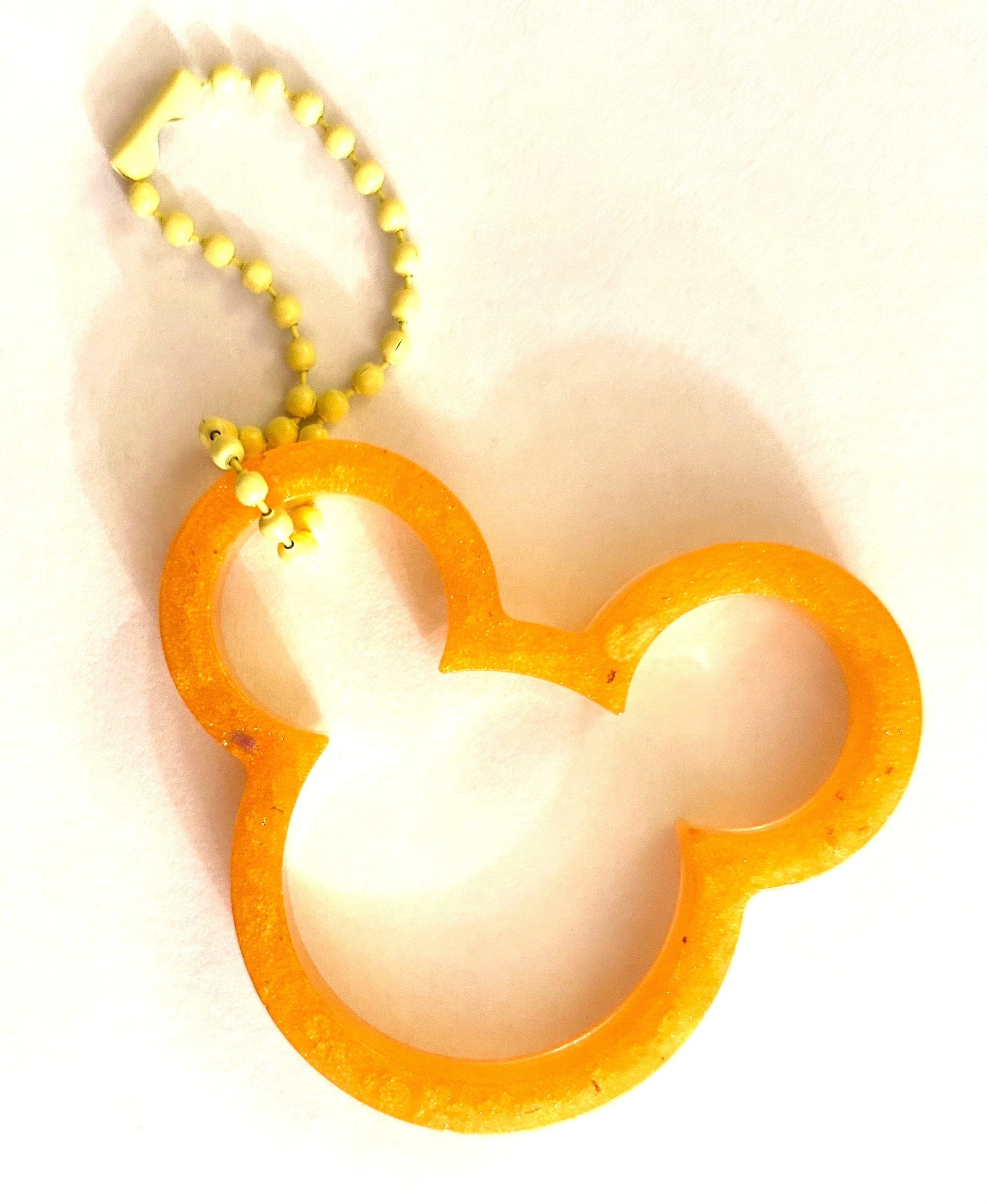 Disney’s Silhouette Mickey Mouse Head Keychain - Etsy