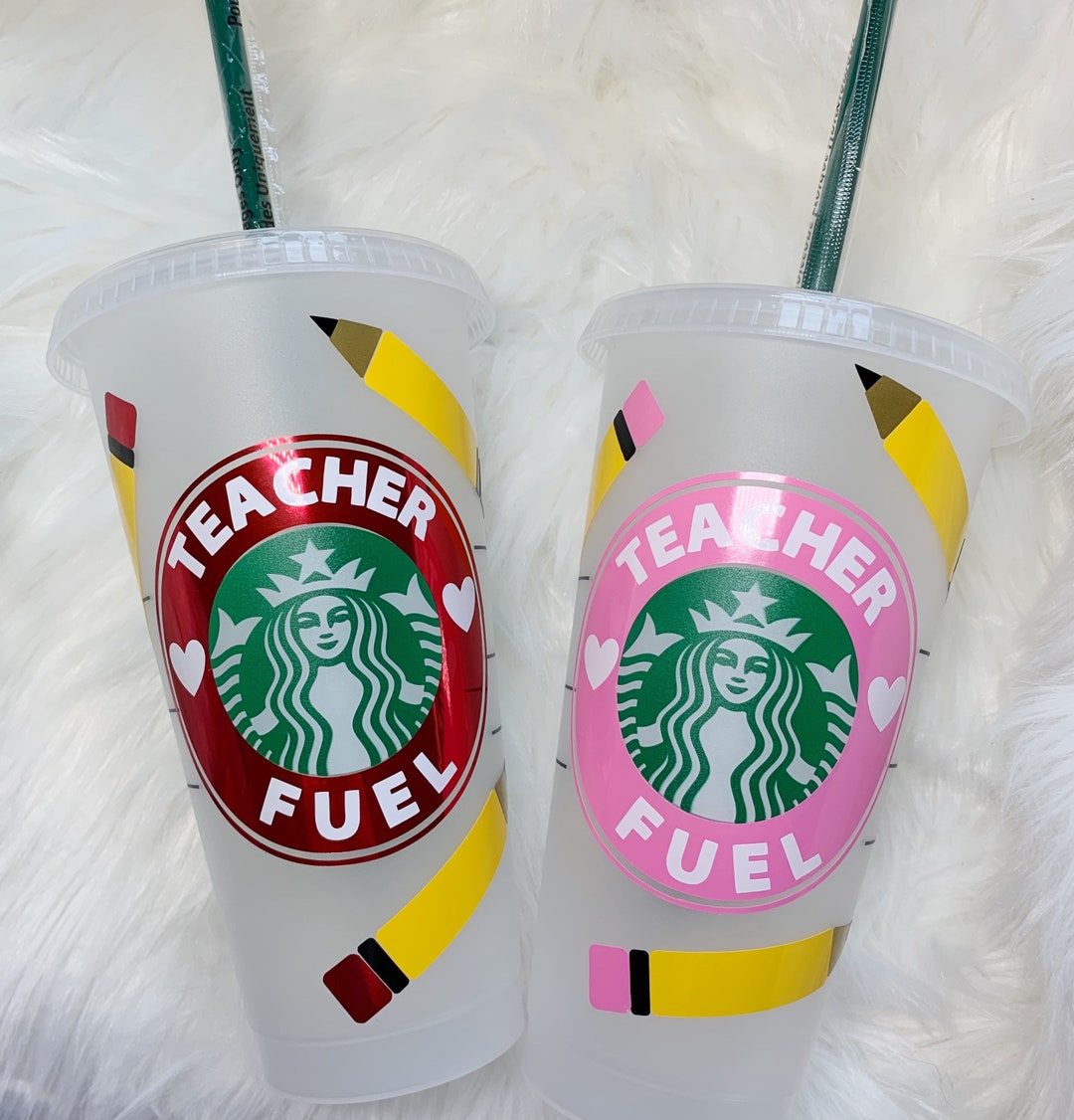 Teacher Fuel Starbucks Reusable Venti Cup, Teacher Personalized Cup ...