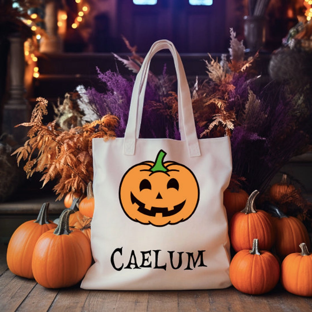 Personalized Halloween Trick-or-treat Bag Kids Trick-or-treat - Etsy