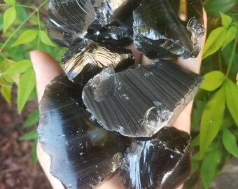 Natural obsidian | Etsy