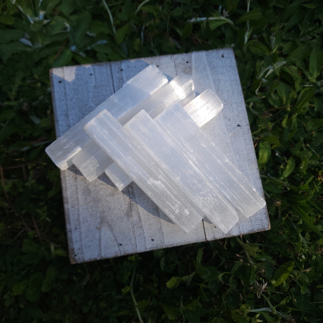 Selenite Wand - Selenite Stick for Energy Clearing - Etsy