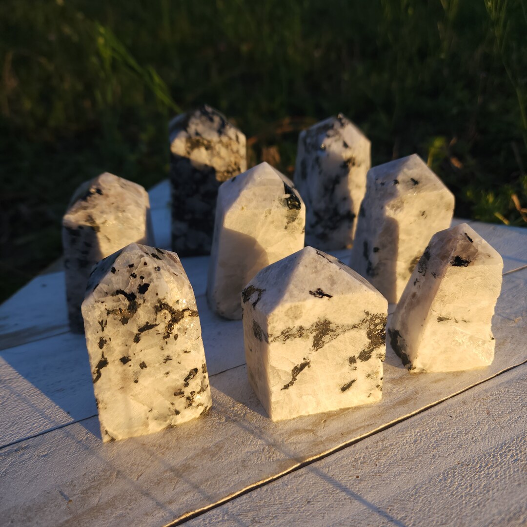 Rainbow Moonstone Towers - Moonstone Points - Etsy