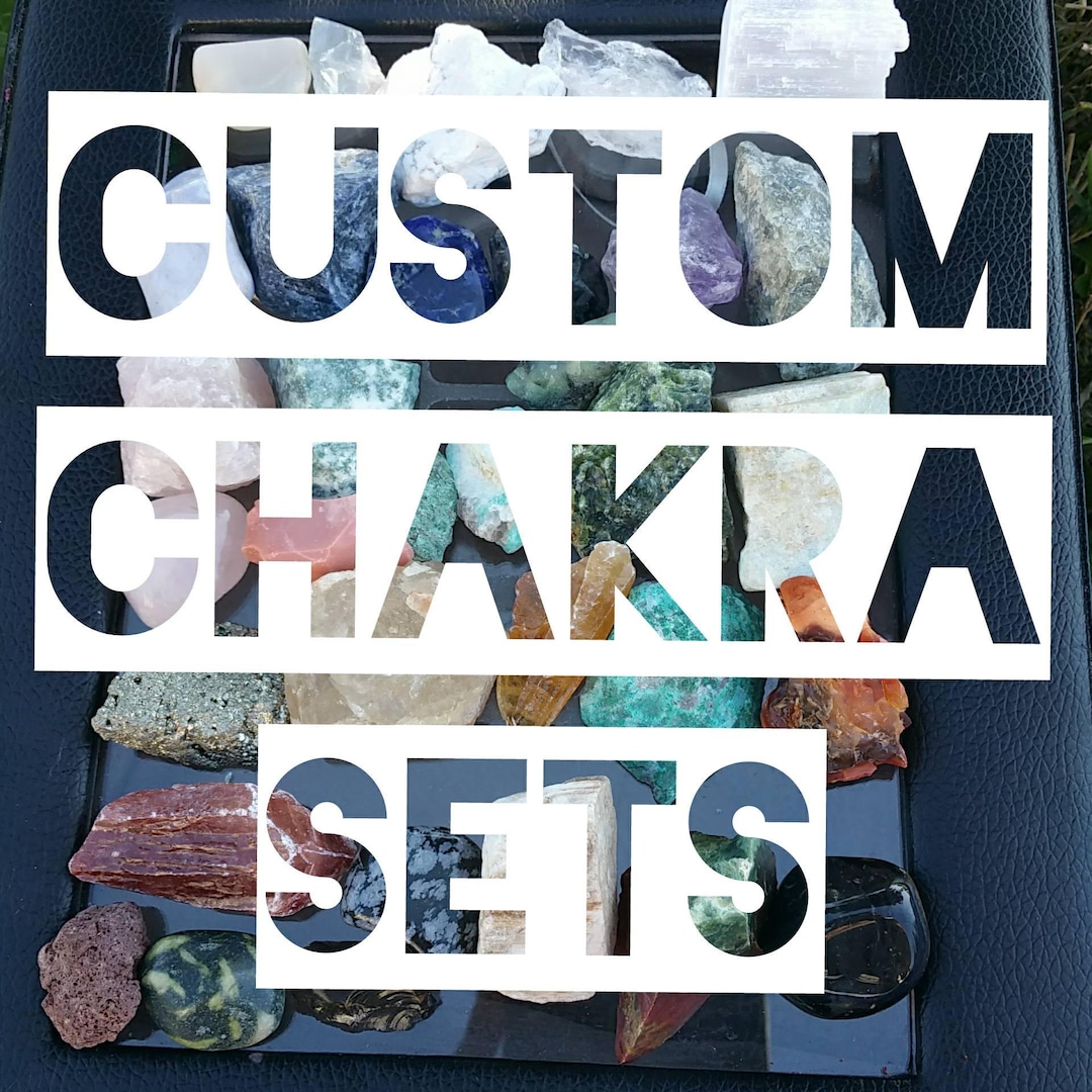 7 Piece Custom Chakra Set - Choose Your Own Stone for Each Chakra - Etsy