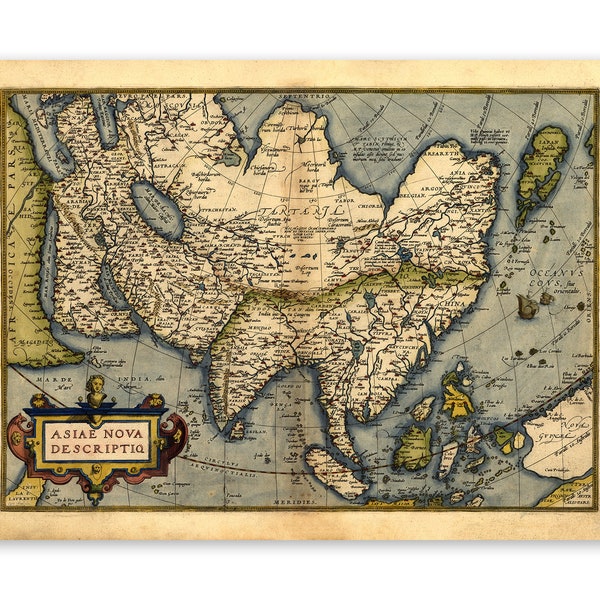 Ancient Asia Map - Etsy