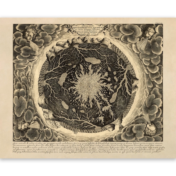 Map of Hollow Earth - Etsy