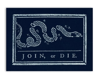 Join or Die Print - Etsy