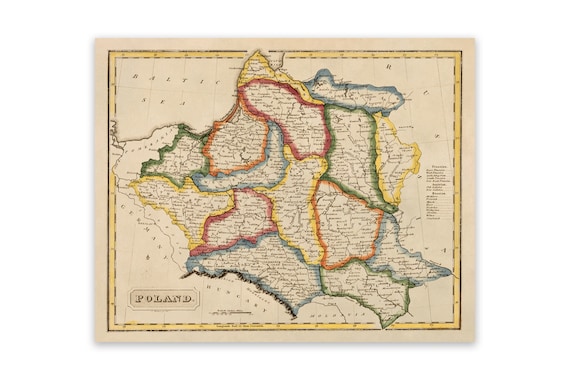 Map Of Poland Circa 1900