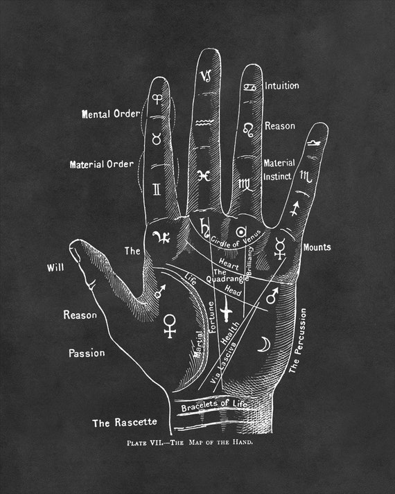 Vintage Palmistry Poster
