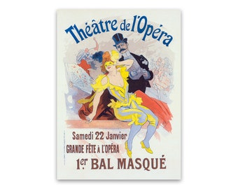 French Musical Theater Advertising Poster Belle Epoque | Etsy