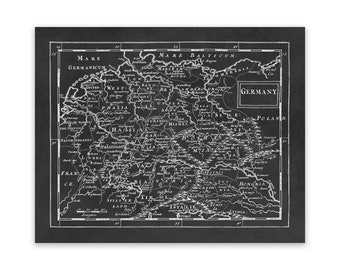 Germany Old Map, 1657 Jansson Map of Germany germania, Antique Map of ...