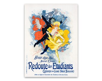 French Musical Theater Advertising Poster Belle Epoque | Etsy