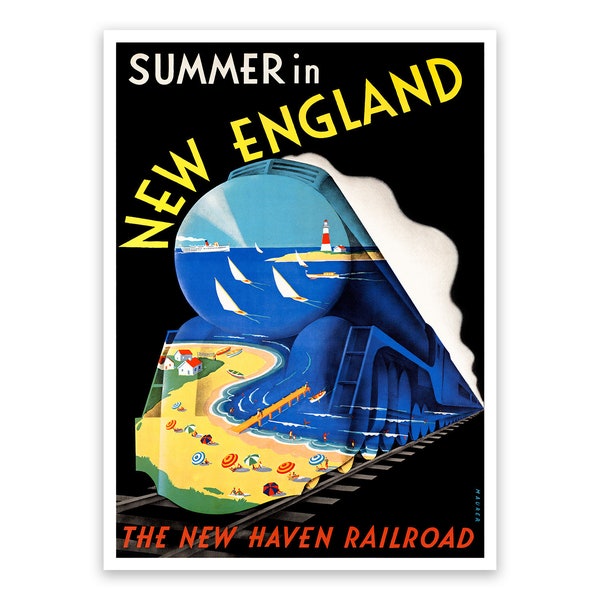 Railroad Poster - Etsy