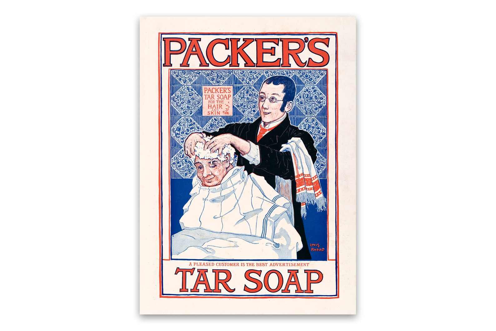 Packer's Tar Soap Advertisement Print: Vintage Barber Shop Decor - Etsy