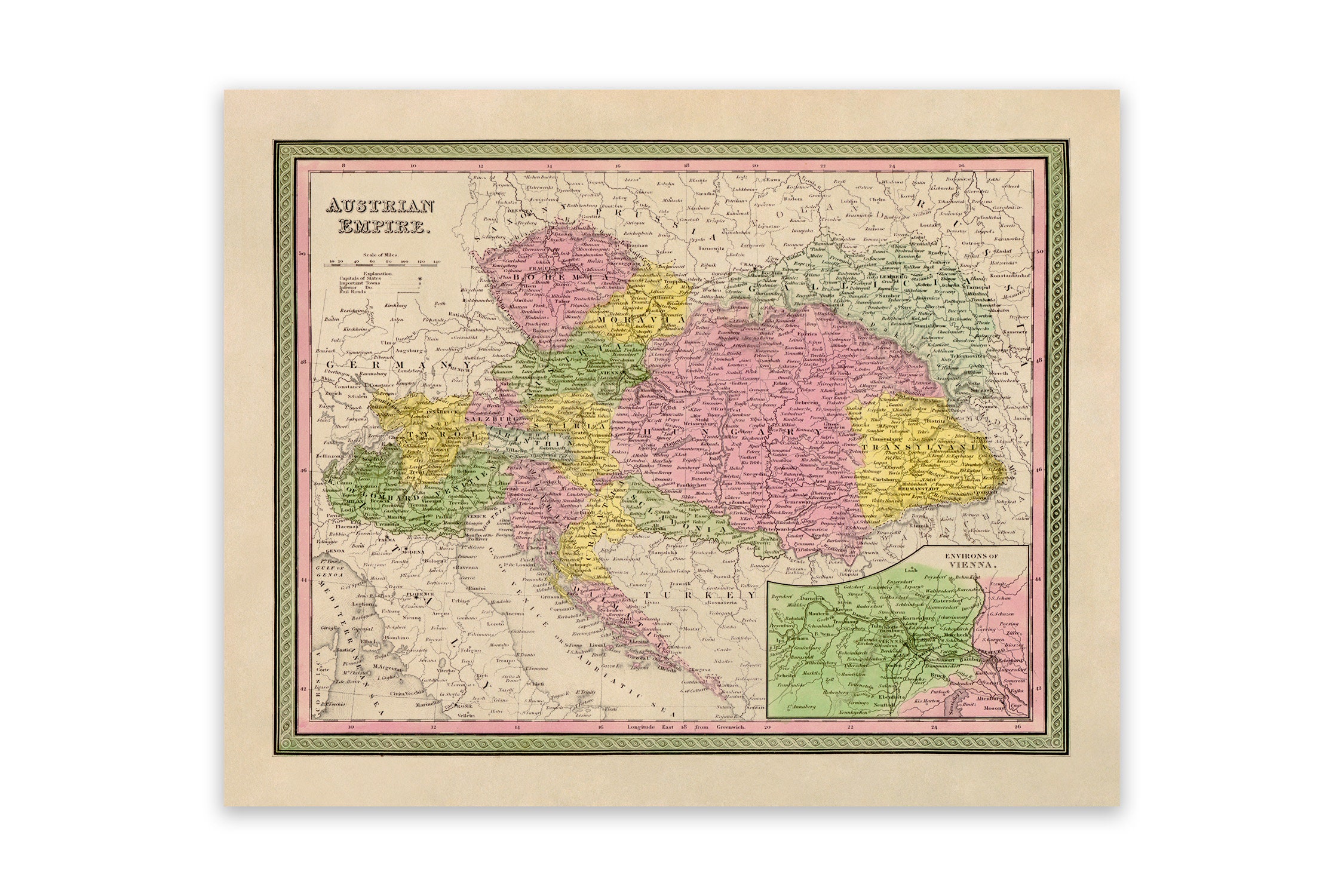 Austrian Empire Map 1800
