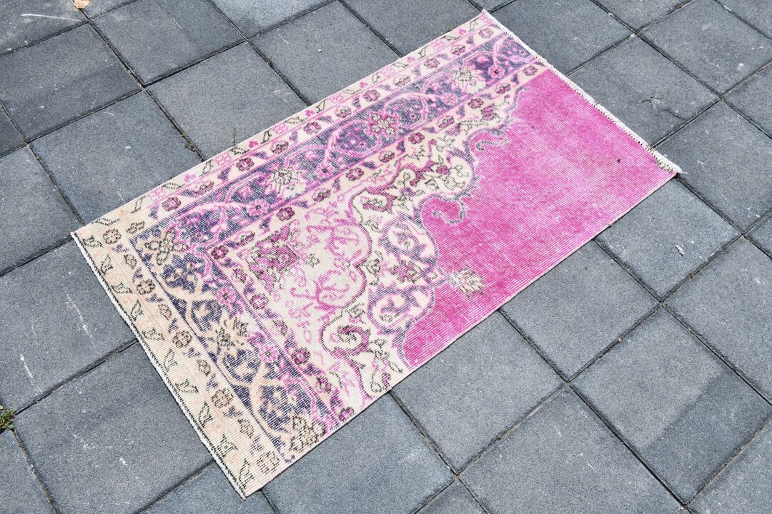 2x4 Vintage Rug 2x4 Rug 2x4 Turkish Rug Faded Rug Unique Rug 2x4 Wool ...