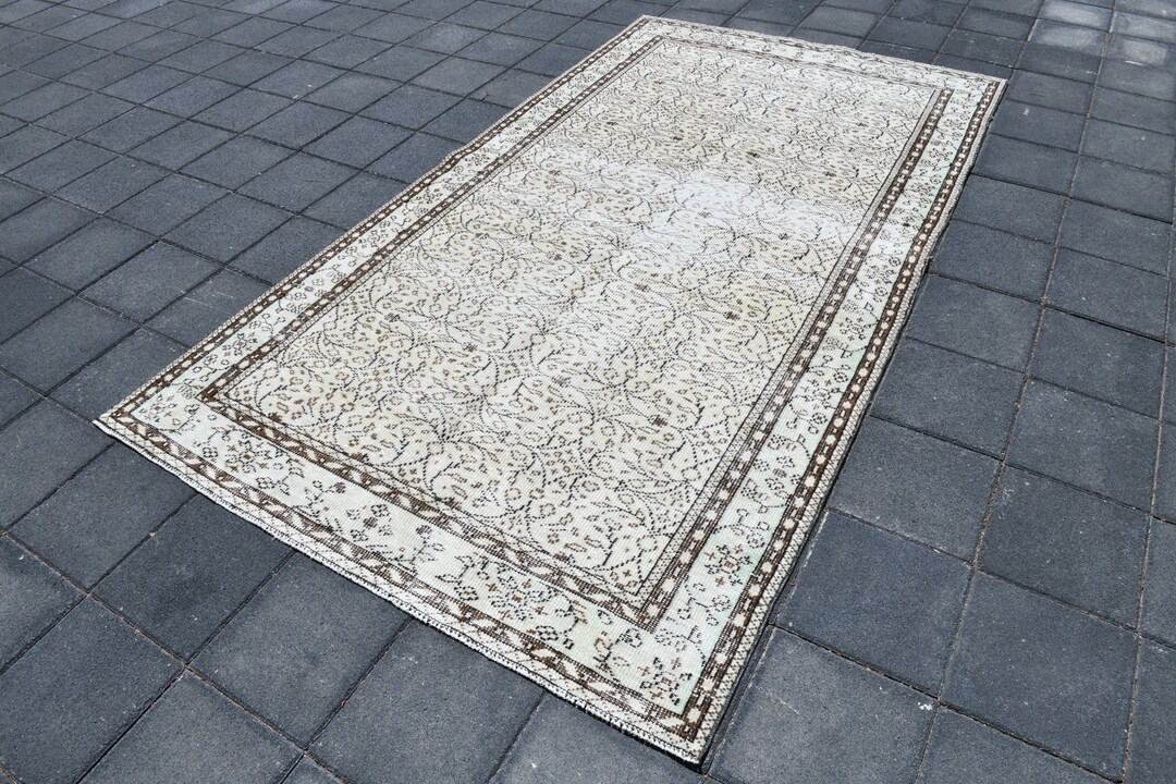 5x9 Vintage Rug 5x9 Rug Vintage Rug Vintage Rug 5x9 Area Rug Soft Wool ...