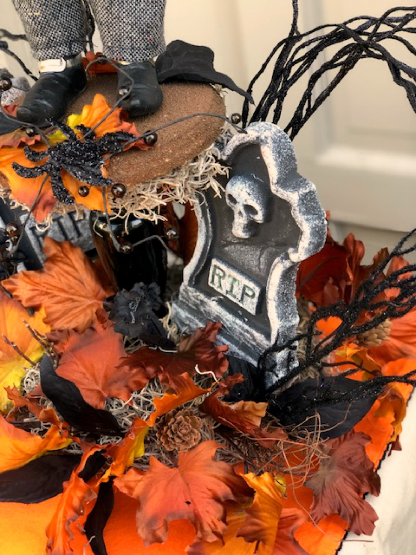 Halloween Centerpiece Spooky Centerpiece Table Top | Etsy