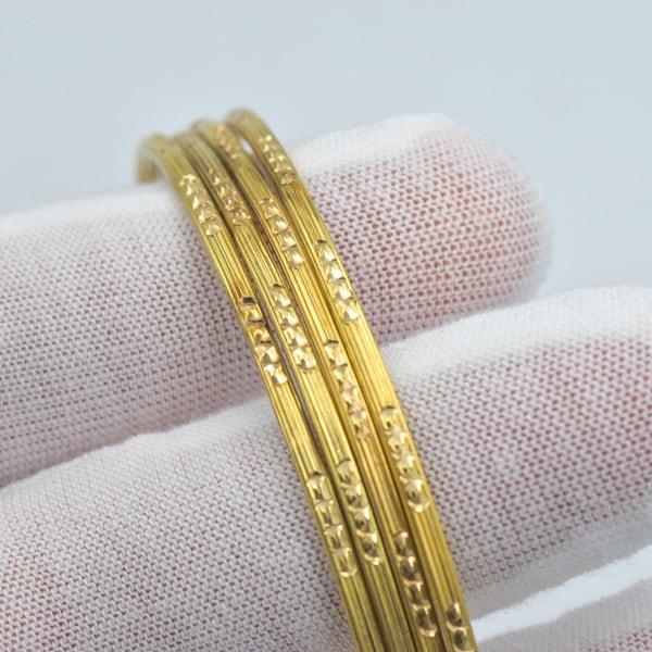 Gold Bangle - Etsy