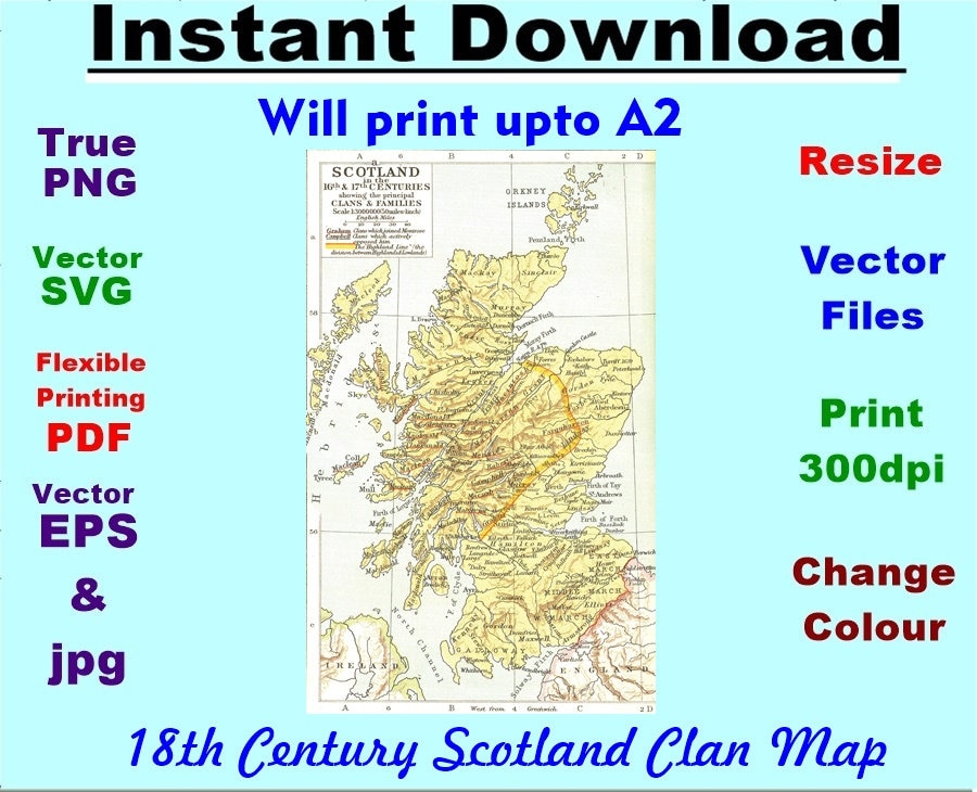 Scottish Clan Map