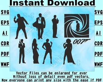 James Bond 007 Svg | Etsy