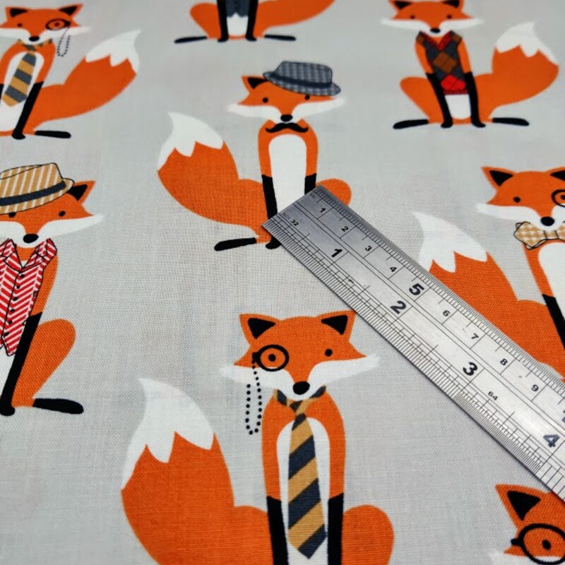 Fox Fabric - Etsy