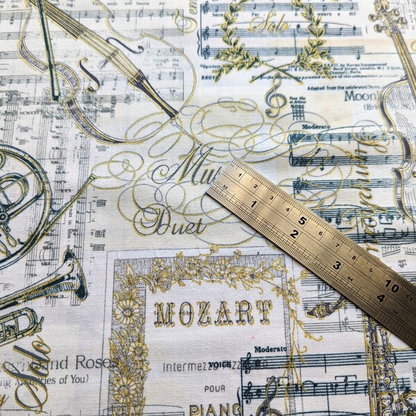 Music Fabric - Etsy