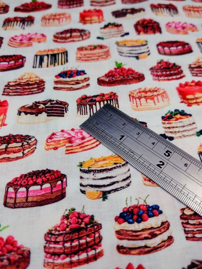 Baking Cotton Patchwork Fabric Cake Fabric Donut Fabric - Etsy UK