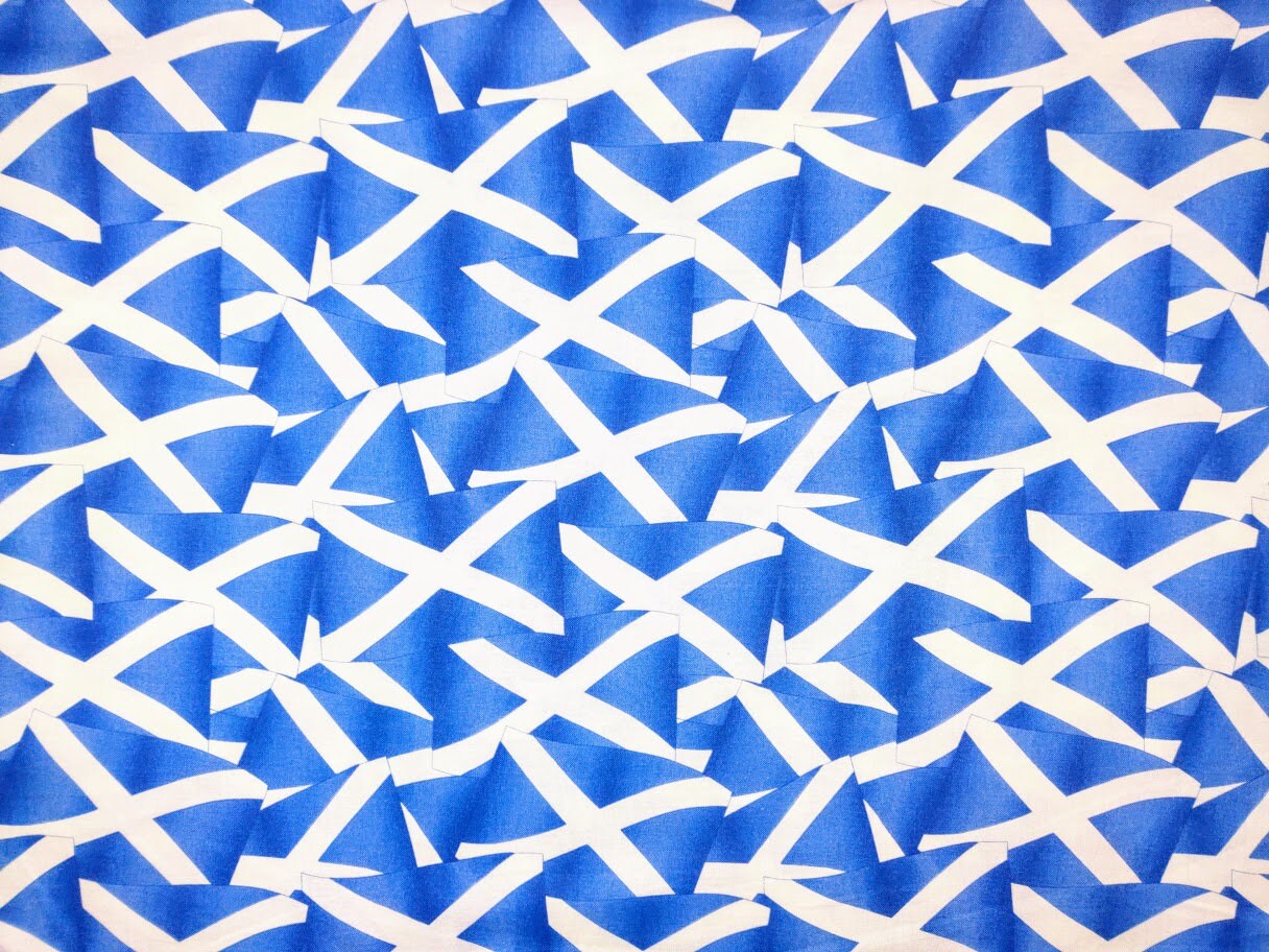 Saltire/scottish Flag Fabric 100% Cotton by Nutexuk Saltire - Etsy
