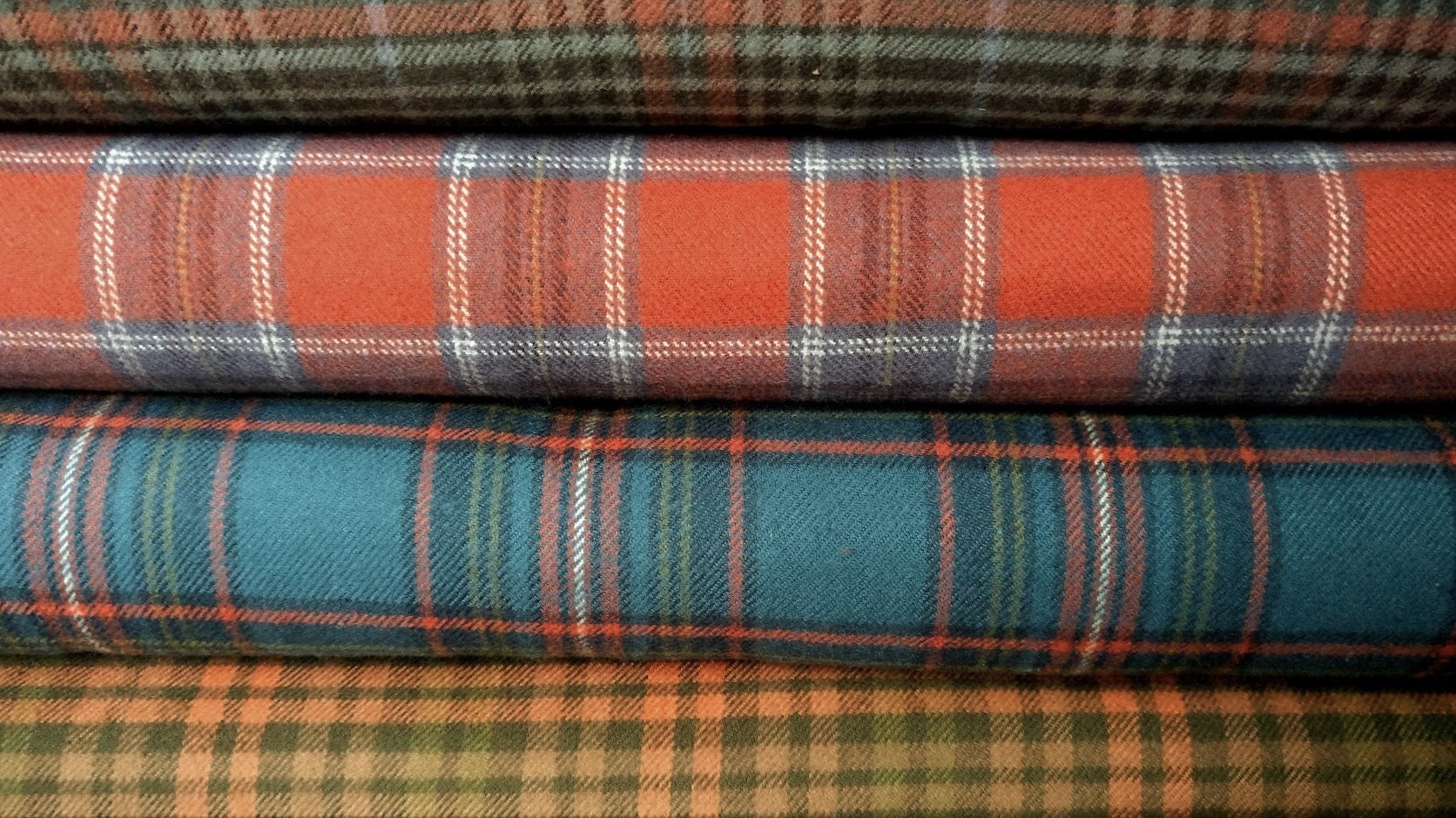Highland Flannel Primo Plaid Marcus Fabrics Outlander | Etsy
