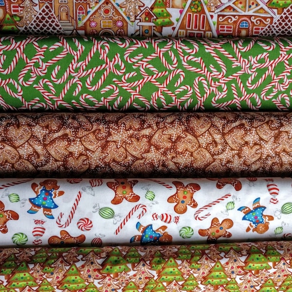Gingerbread Fabric - Etsy