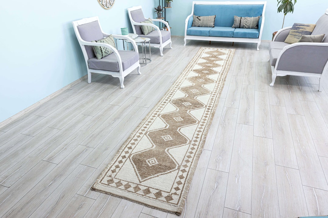 White Long Runner 2x16 Kitchen Runner Rug 3x16 Moroccan Pastel White ...