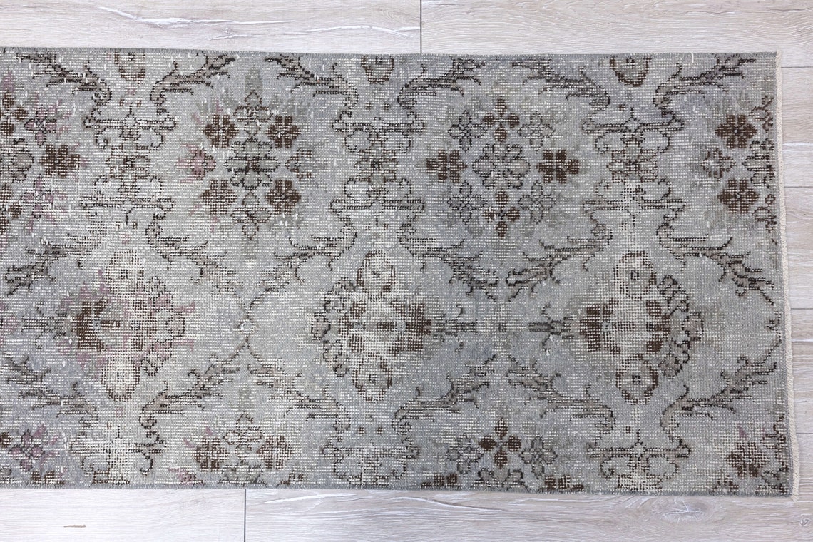 Turkish Narrow Runner 2x8 Gray Vintage Narrow Hallway Table - Etsy