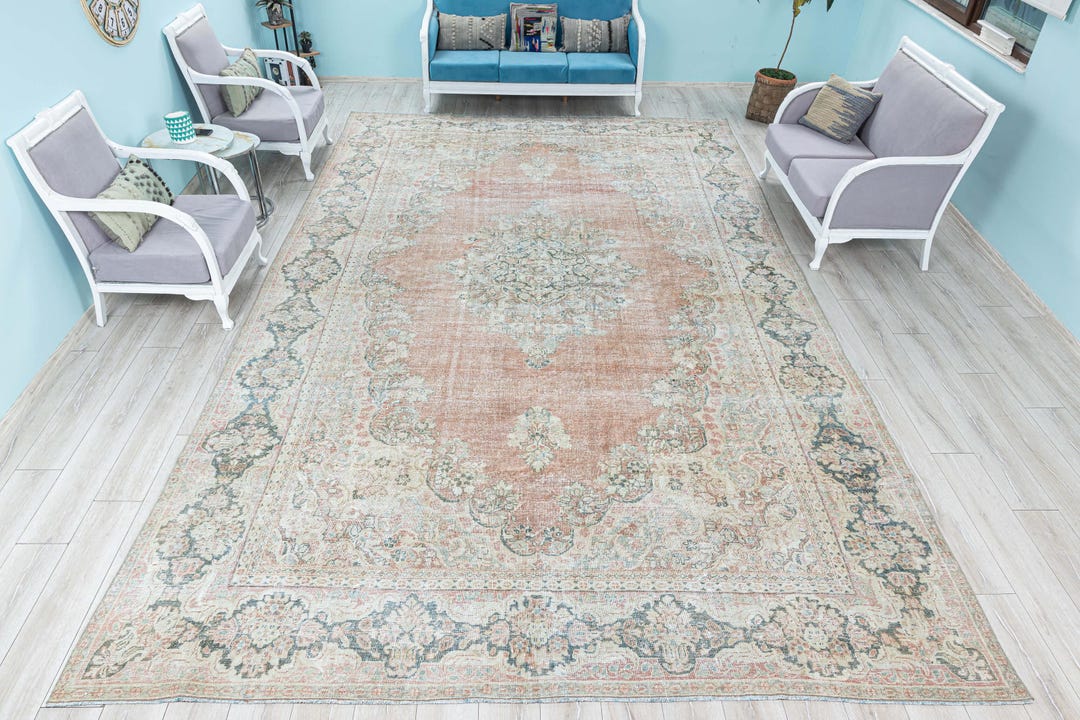 Antique Rug 10x16 Persian Rug 10x17 Extra Large Hand Knotted Vintage ...