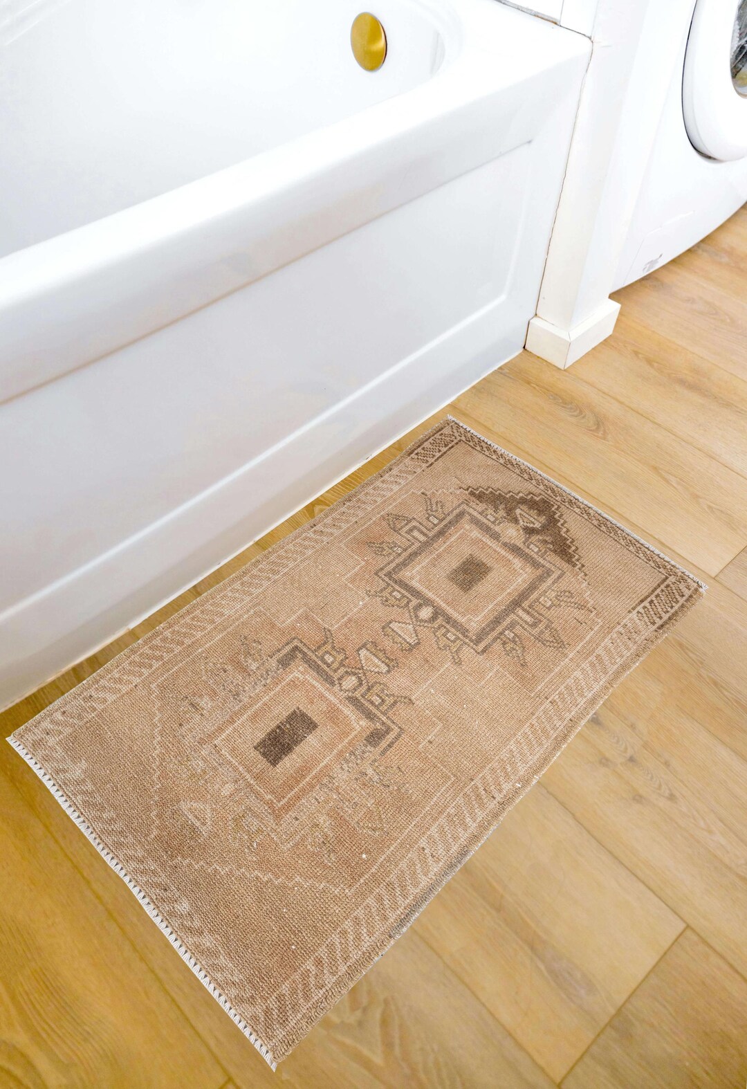 2x3 Vintage Tiny Rug 2x3 Faded Colors Bath Mat Rug,handmade Entry Door ...