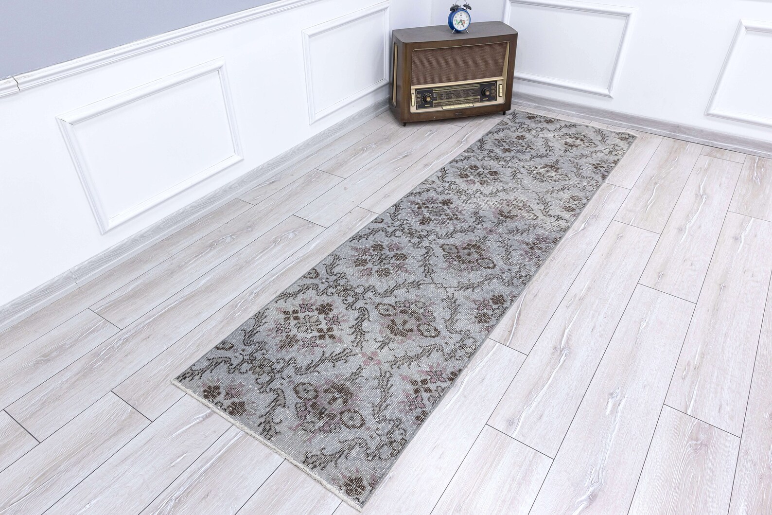 Turkish Narrow Runner 2x8 Gray Vintage Narrow Hallway Table - Etsy