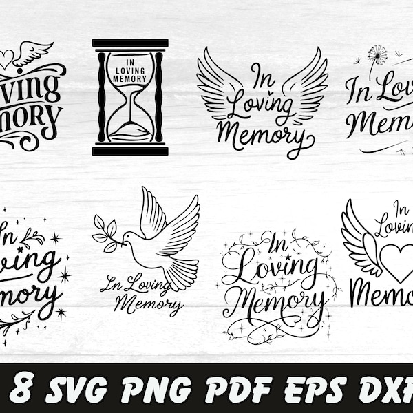 In Loving Memory Svg - Etsy